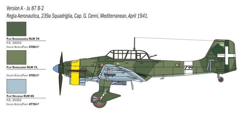 JUNKERS JU 87 B-2/R-2 "PICCHIATELLO" - ITALERI 2769 SCALA 1:48