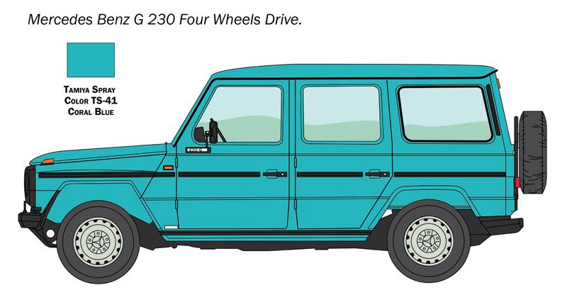 MERCEDES BENZ G230 scala 1:24 Italeri 3640