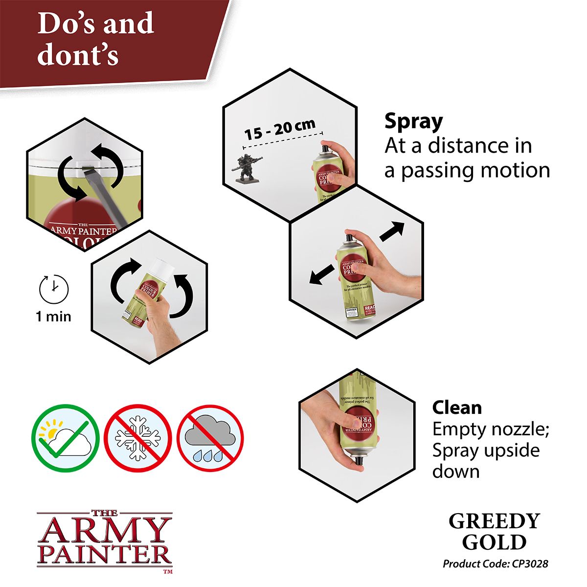 COLOUR PRIMER - GREEDY GOLD Army Painter AP-CP3028S
